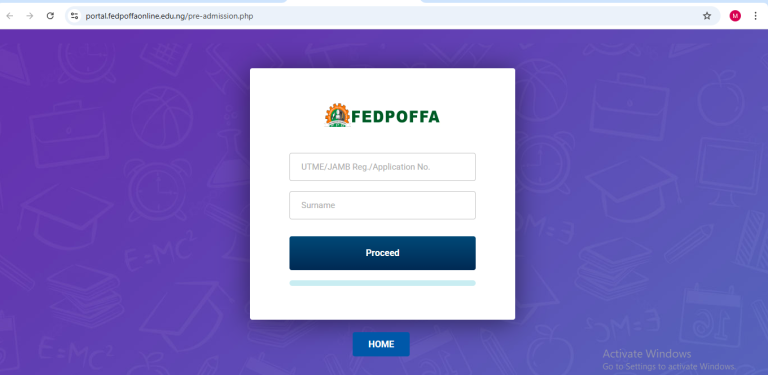 Federal Poly Offa POST UTME Form 2025/2026 is Out | Apply Now - MyEduPlug